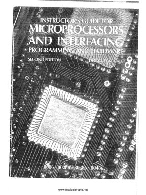 Guide for microprocessors and interfacing programming and hardware douglas hail 2ed