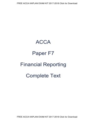 ACCA f7 KAPLAN STUDY TEXT 2021 2022