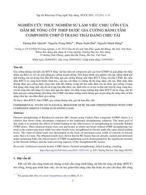 BCKH Nghiên cứu thực nghiệm sự làm việc chịu uốn của dầm bê tông cốt ...