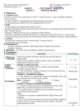 Unit 5Cultural identity