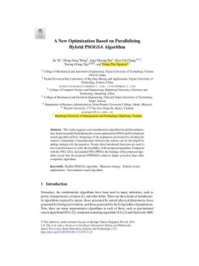 A new optimization based on parallelizing hybrid PSOGSA algorithm