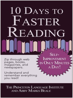 10 days to faster reading jump start your reading skills with speed ...