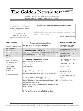 The golden newsletter vietnam