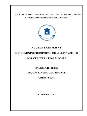 DETERMINING TECHNICAL DEFAULT FACTORS FOR CREDIT RATING MODELS