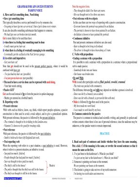 GRAMMAR PRACTICE 1 ADVANCED LEVEL