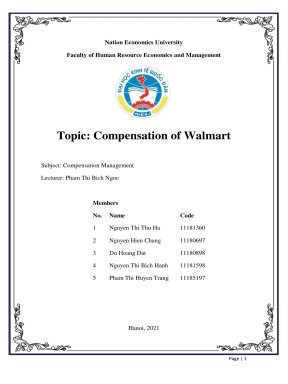 Compensation Strategy of Walmart Compensation System of famous company ...