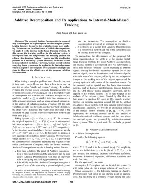 Additive decomposition and its applicati