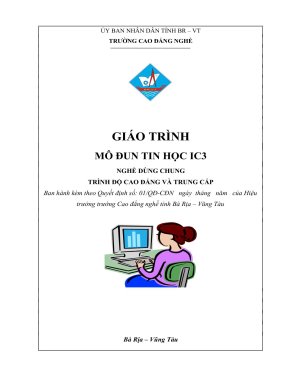 Giáo trình Tin học IC3 (Nghề Công nghệ thông tin)