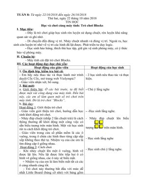 Huong dan hoc Tin hoc 3 CD1 Hoc va choi cung may tinh Tro choi Blocks