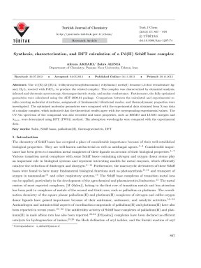 Synthesis, characterization, and DFT calculation of a Pd(II) Schiff base complex