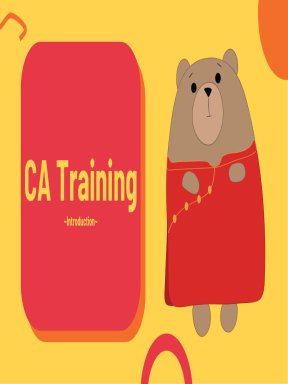 CA training introduction