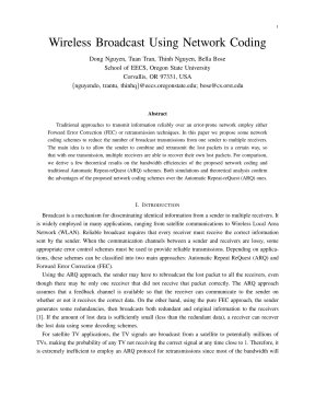 Wireless broadcast using network coding