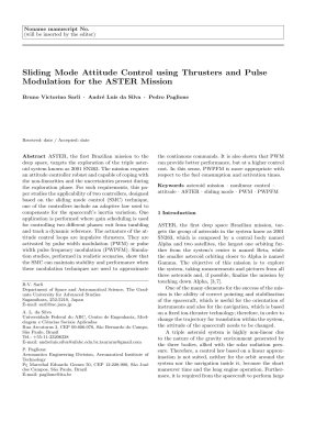 Sliding mode attitude control using thru