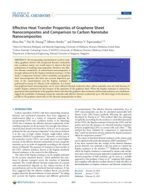 Effective heat transfer properties of gr