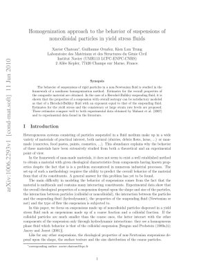 Homogenization approach to the behavior