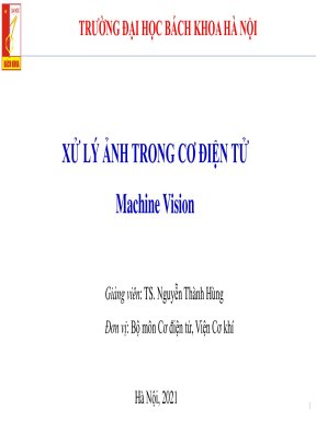 Xử lý ảnh trong cơ điện tử machine vision chapter 2 digital image fundamentals