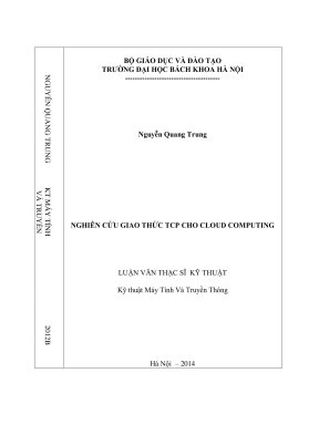 Tổng quan về quản lý tắc nghẽn trong giao thức tcp giao thức tcp trong môi trường date center ...