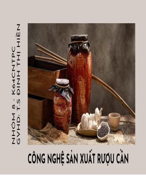 tài liệu đề tài CÔNG NGHỆ SẢN XUẤT RƯỢU CẦN