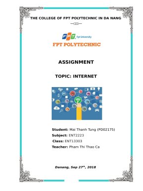 Assignment Tiếng Anh FPT Polytechnic