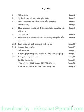 (SKKN CHẤT 2020) thiết kế mô hình động bằng phần mềm powerpoint trong dạy học, bài nguyên lý làm ...