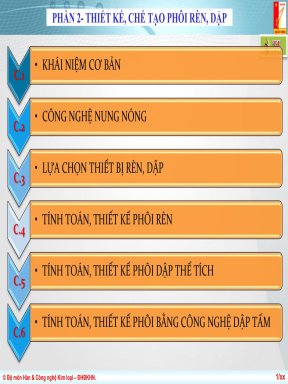 CTP2-THIẾT KẾ, CHẾ TẠO PHÔI RÈN DẬP - C1,2,3_TL