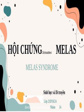 slide thuyết trình hội CHỨNG MELAS MELAS SYNDROME