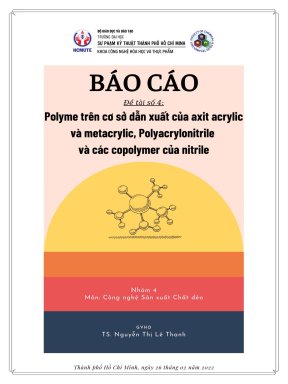 Polyme trên cơ sở dẫn xuất của axit acrylic và metacrylic ...