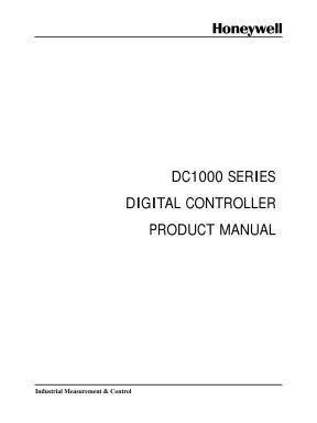 Honeywell DC1000 Series Hướng dẫn sử dụng bộ điều khiển Honeywel DC1000