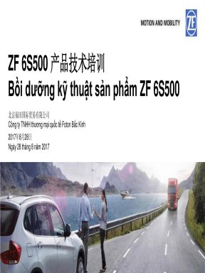 tài liệu hộp số ZF 6s500