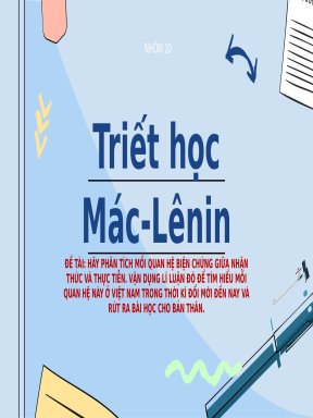Powerpoint Triết học mác lênin