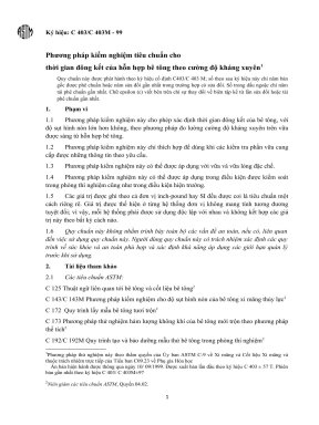 ASTM C403 C403m 99 phương pháp kiểm nghiệm tiêu chuẩn cho thời gian ...