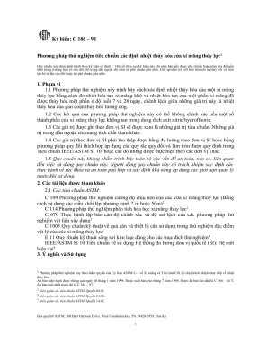 ASTM C186 phương pháp thử nghiệm tiêu chuẩn xác định nhiệt thủy hóa của ...