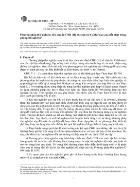 ASTM D1883 phương pháp thử nghiệm tiêu chuẩn CBR (hệ số chịu tải ...