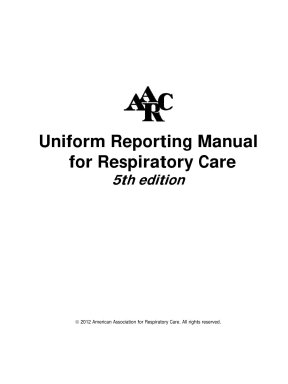Uniform reporting manual 5th edition