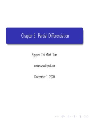 chapter 5: partial differentiation