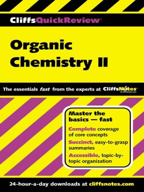 (Cliffs quick review) frank pellegrini organic chemistry II cliffs ...