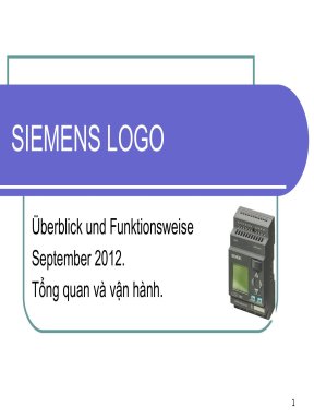 SIEMENS LOGO - Công nghệ thông tin - Vũ Đình Luân - Thư viện Bài giảng ...