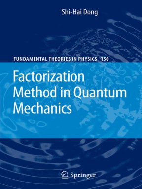 Factorization method in quantum mechanics