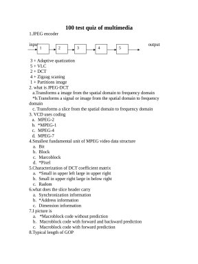100 test quiz of multimedia subject