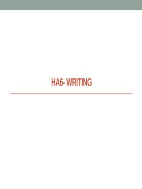 HA6 WRITING HA6. Review. Writing.pptx