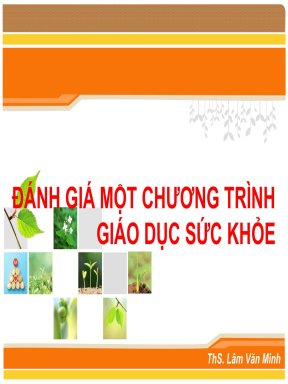 BÀI 10. ĐÁNH GIÁ MỘT CHƯƠNG TRÌNH GDSK