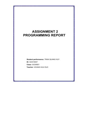 ASSIGNMENT 2 PROGRAMMING REPORT unit 1 programming