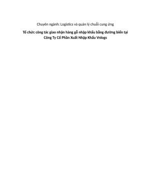 Đồ án: Tổ chức công tác giao nhận hàng gỗ nhập khẩu bằng đường biển tại ...