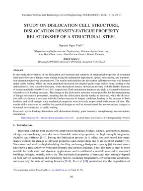 Study on dislocation cell structure, dislocation density-fatigue ...