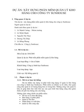 Xay dung phan mem quan ly kho hang