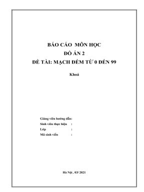 Do an mon hoc mach dem