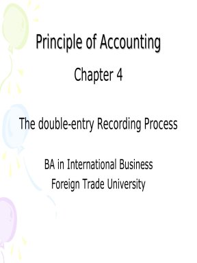 Principle of Accounting Chapter 4 double entry recording process CLC