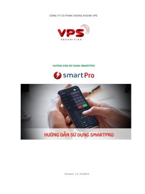 CÔNG TY CỔ PHẦN CHỨNG KHOÁN VPS. HƯỚNG DẪN SỬ DỤNG SMARTPRO