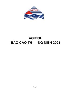 AGIFISH BÁO CÁO THƯỜNG NIÊN 2021