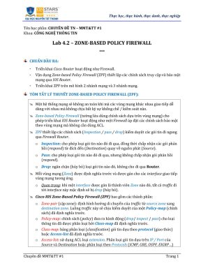 Lab 4.2-Zone-based Firewall Policy